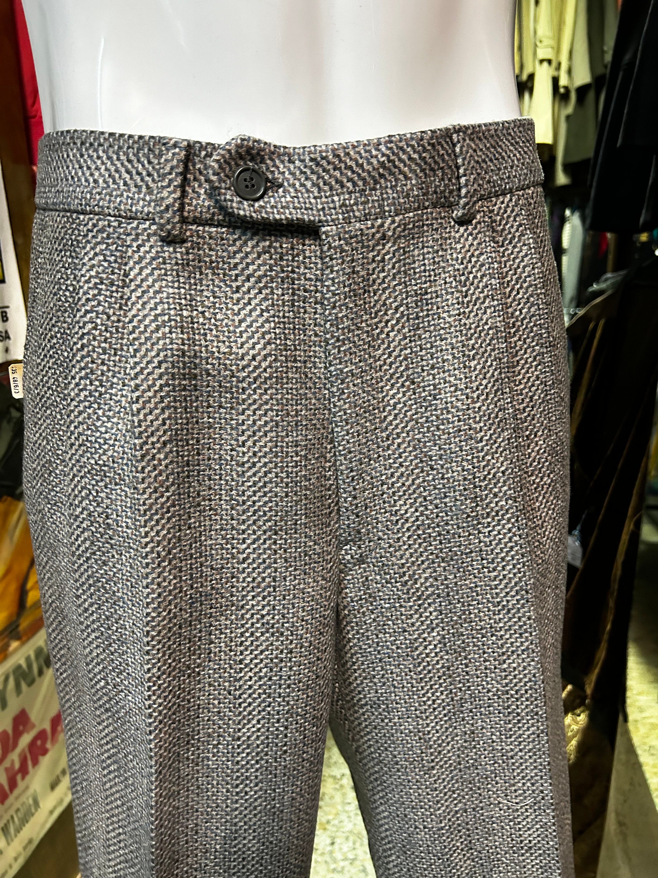 Vintage Early 70s Deadstock Men Suit Gray Tweed/made in Italy by Mabro ...