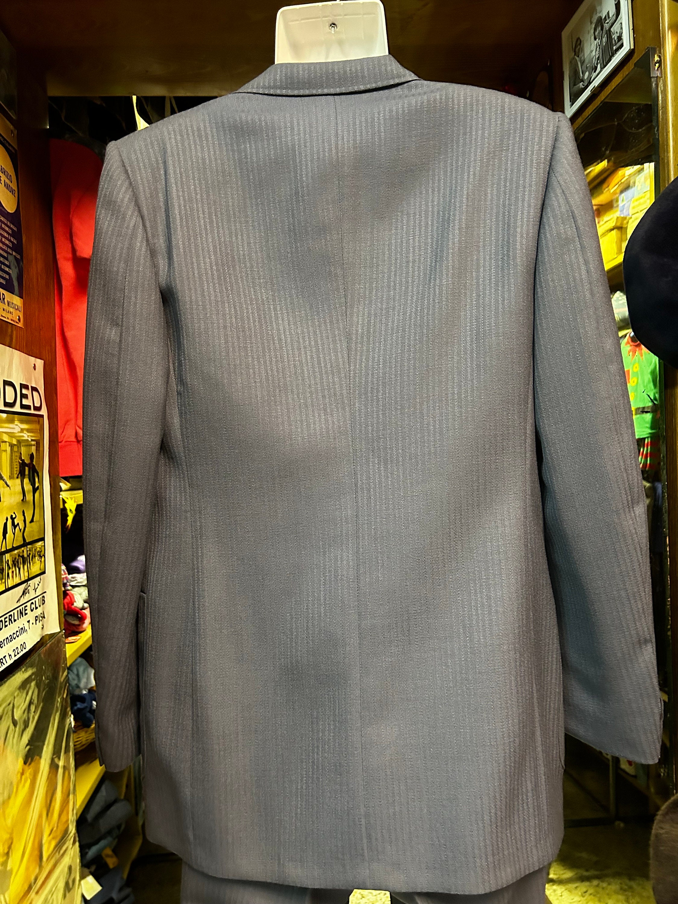 Vintage Early 70s Deadstock Men Suit Grey/lines/three Button/made in ...