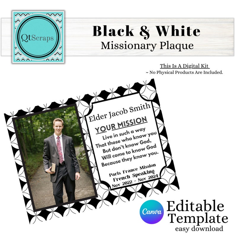 Personalized Missionary Plaque | Custom Missionary Gift | Editable ...