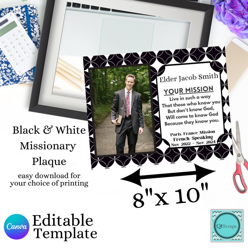 Personalized Missionary Plaque | Custom Missionary Gift | Editable ...
