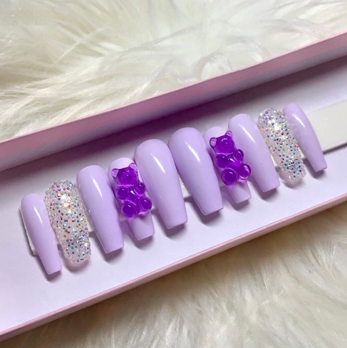 Y2k Lavender Gummies Luxury Valentines Day Kawaii Bling - Etsy