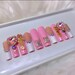 Zodiac Birthday Bling Frenchies Luxury Glossy Pink and White - Etsy