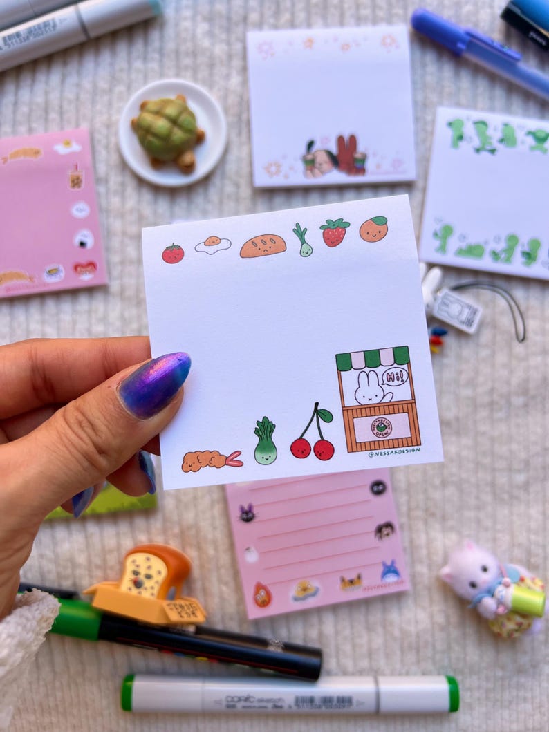 Cute Sticky Note Pads - Etsy