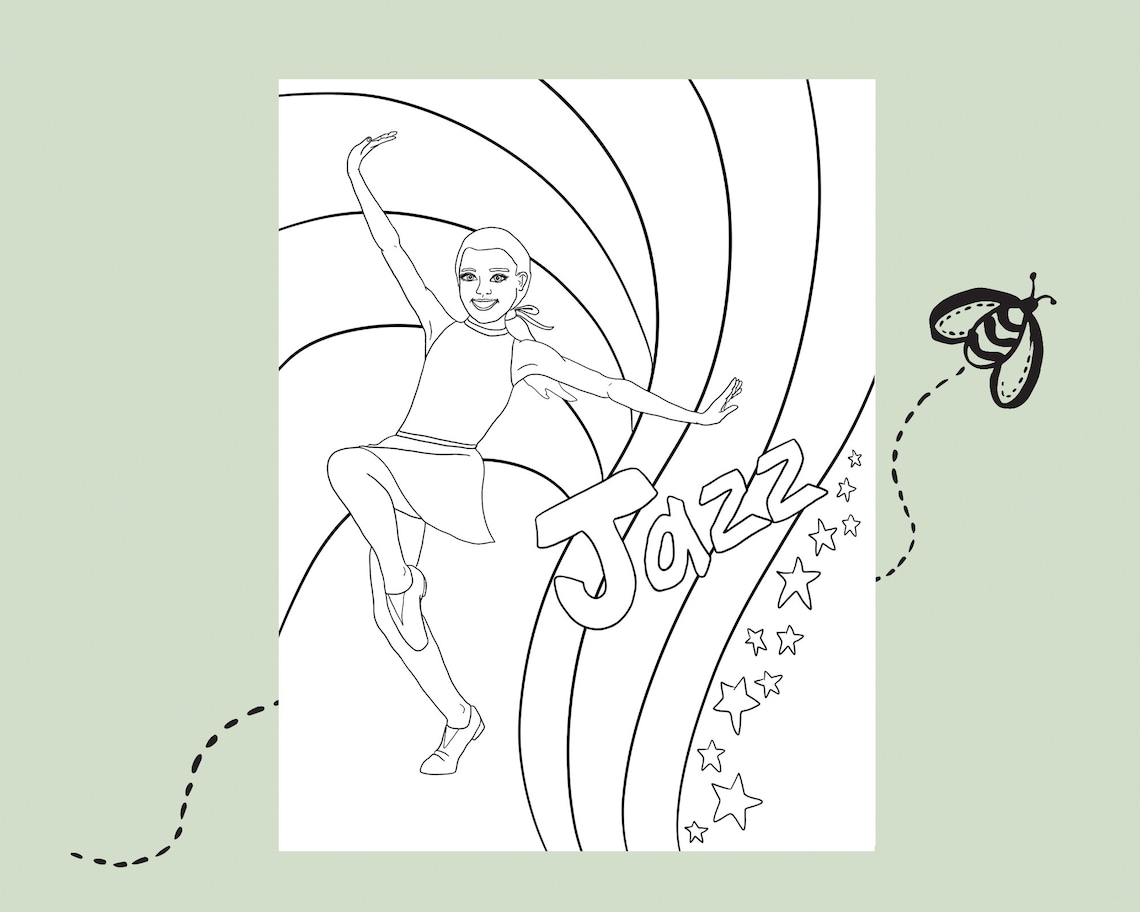 Styles of Dance Coloring Pages - Etsy