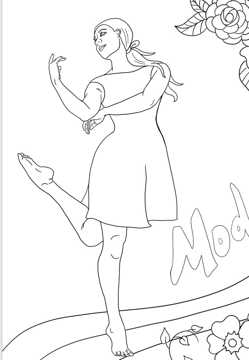 Styles of Dance Coloring Pages - Etsy