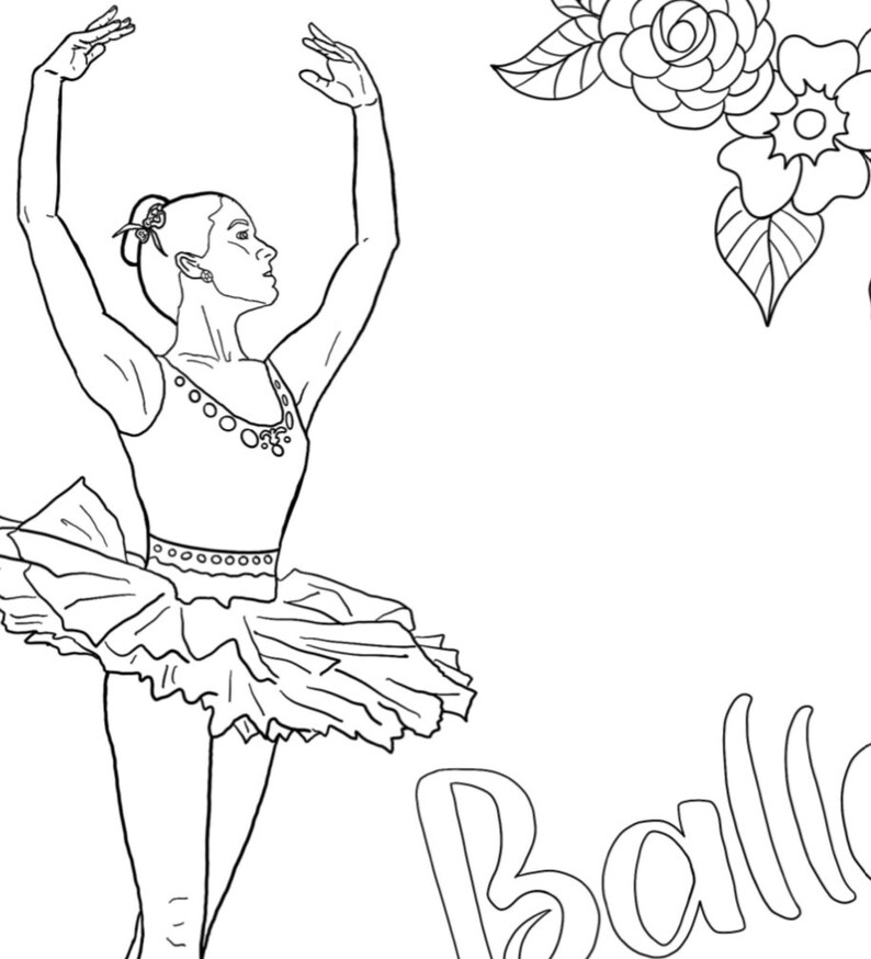 Styles of Dance Coloring Pages - Etsy