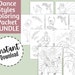 Styles of Dance Coloring Pages - Etsy