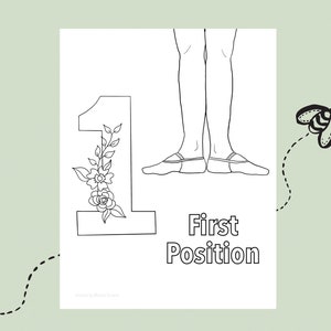 Positions of Dance Coloring Pages - Etsy