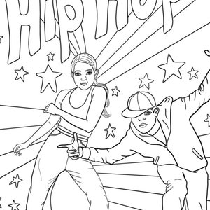 Styles of Dance Coloring Pages - Etsy