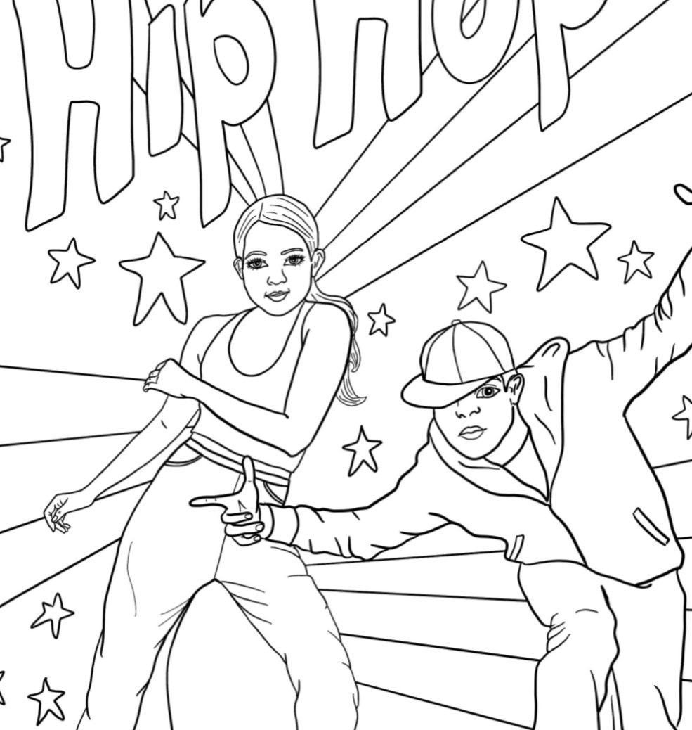 Coloring Pages Dancers
