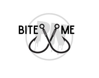 Bite Me Fish Decal - Etsy