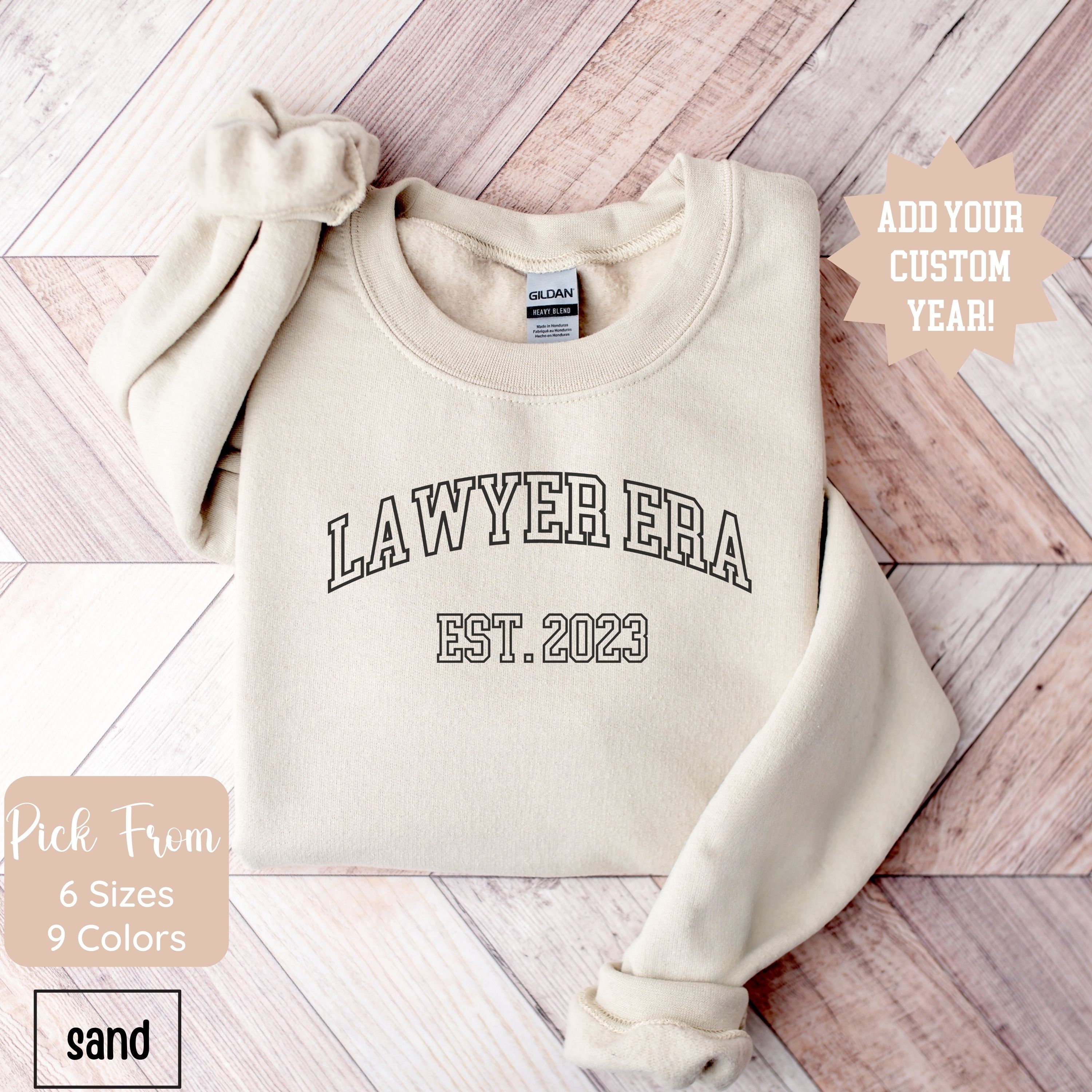 Custom Lawyer Sweatshirt, Law Student Shirt, Funny Lawyer Gift, Lawyer ...