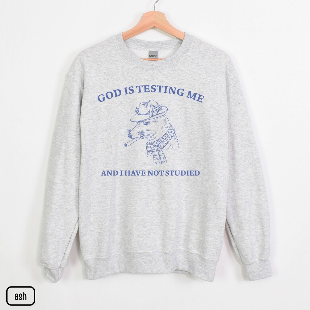 God is Testing Me, Possum Sweatshirt, Weird Opossum Shirt, Meme T Shirt ...