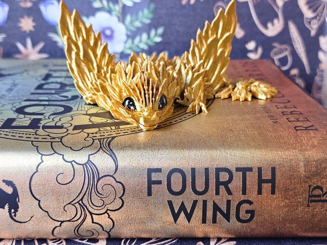 Fourth Wing Inspired Feathertail Andarna Cinderwing3d Art Sculpture ...