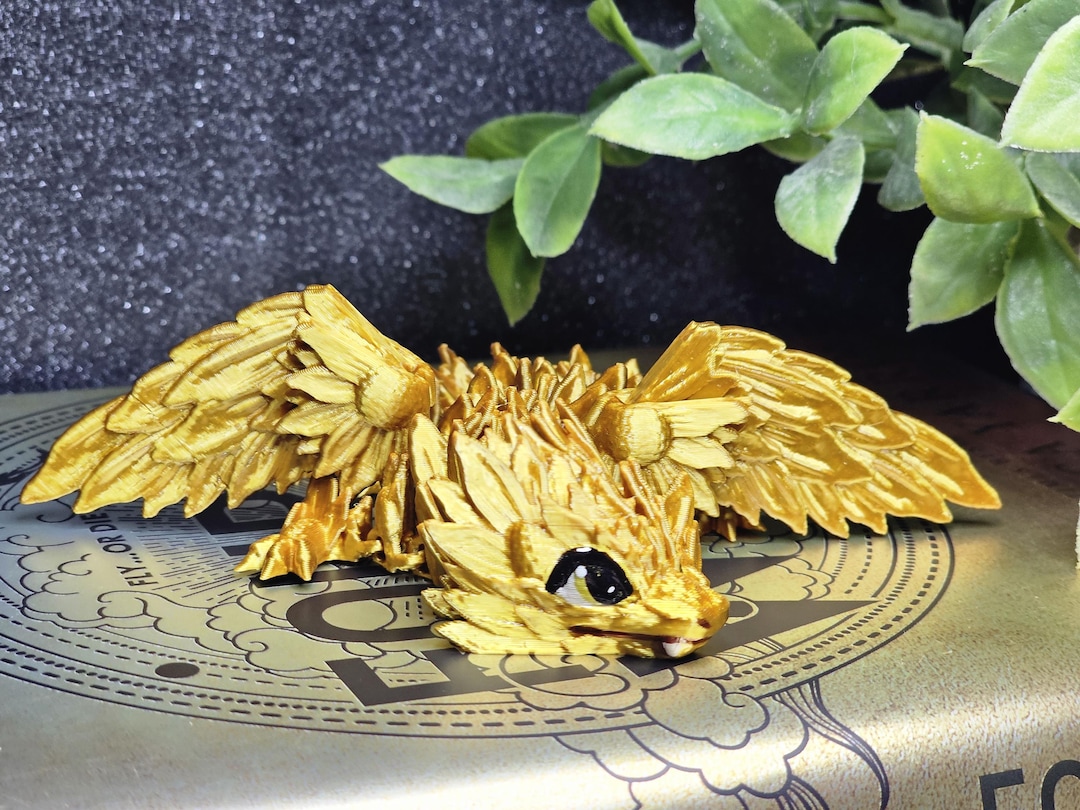 Fourth Wing Inspired Feathertail Andarna - Cinderwing3d Art Sculpture - Unique Fantasy ...