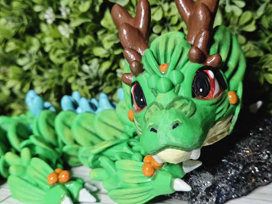Hand-painted Mistletoe Dragon – Fantasy-inspired Baby With Hidden ...