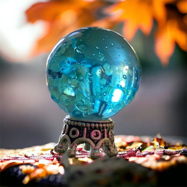 Miniature Crystal Ball. Glow in the Dark Crystal Ball. Fortune - Etsy