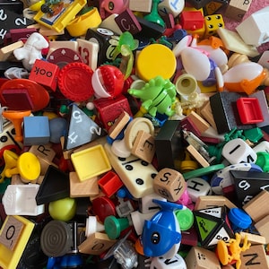 1 Lb Vintage and New Game Pieces of Classic Games - Etsy