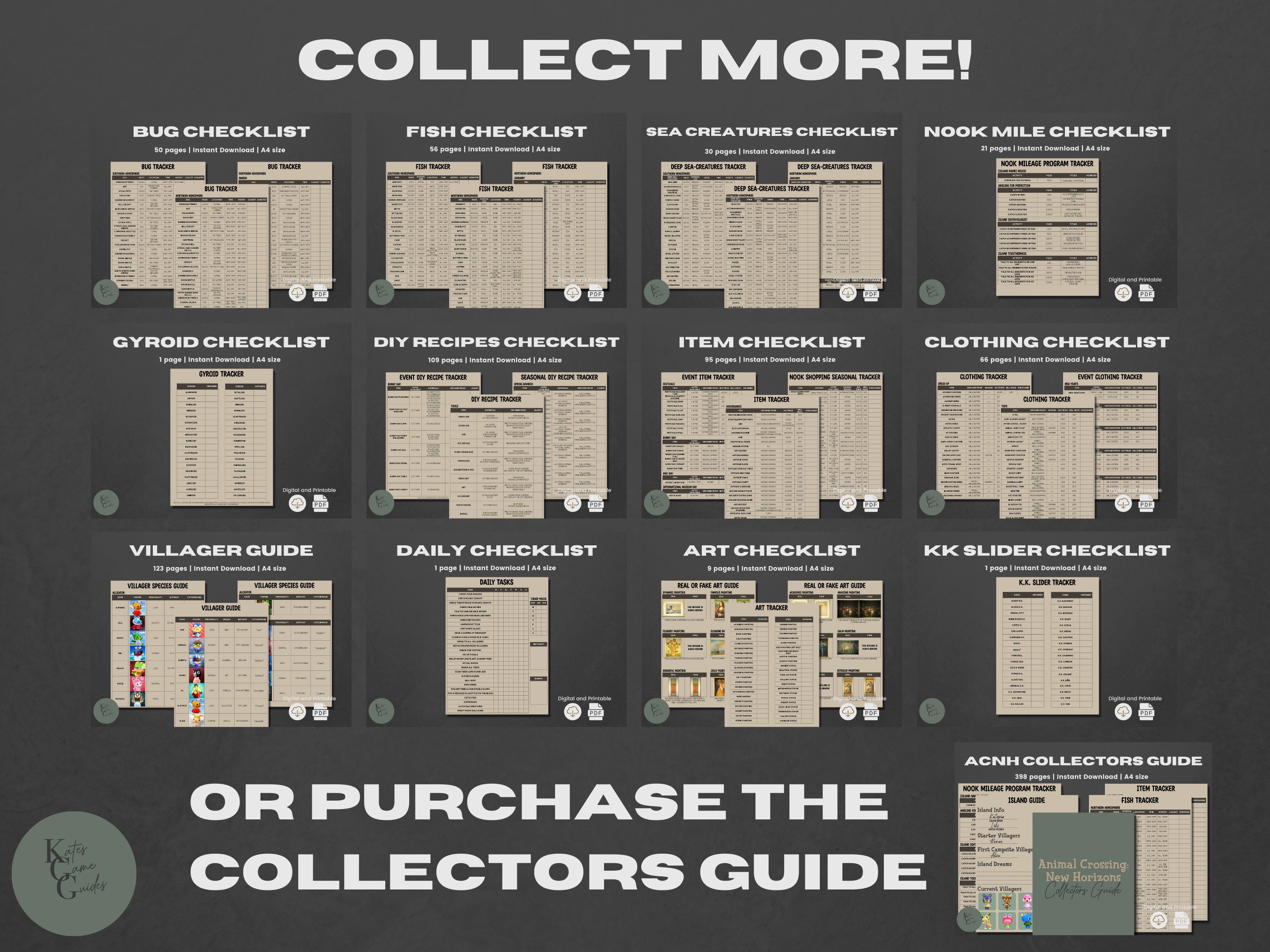 ACNH Bug Checklist 2.0 Update Bug Planner Bug Catalog - Etsy