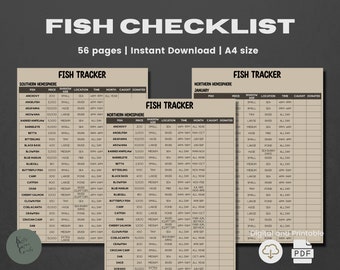 ACNH Fish Checklist 2.0 Update Fish Planner Fish Catalog Fish ...