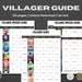 ACNH Villager Checklist | 2.0 Update | Amibo List | Villager Photo ...