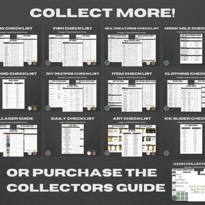 ACNH Gyroid Checklist | 2.0 Update | Gyroid Planner | Gyroid List ...