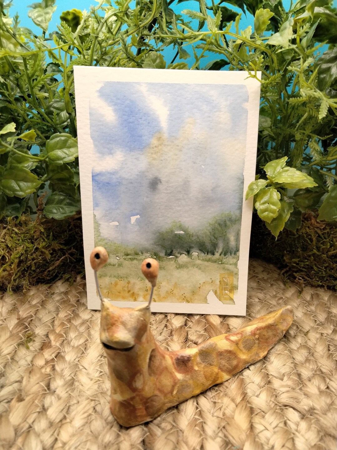 Happy Slug With Original Painting - Etsy