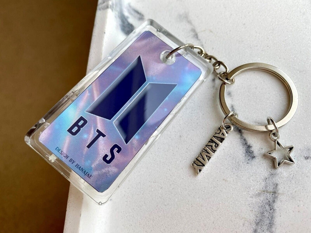 BTS Keychain: Group Logo GALAXY Edition ARMY Charm Handmade Kpop Resin ...