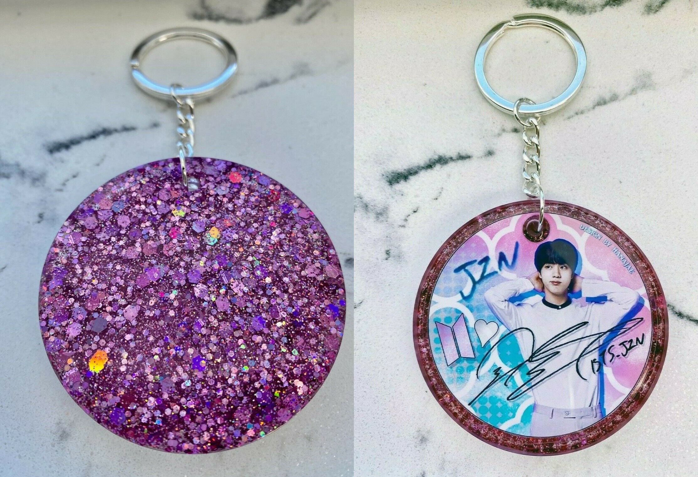 BTS Keychains: Signature Series (RM Jin Suga J-hope Jimin V Jungkook ...