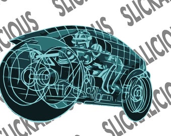 Tron Light Cycle Png - Etsy