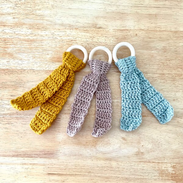 Crochet Wood Teether - Etsy