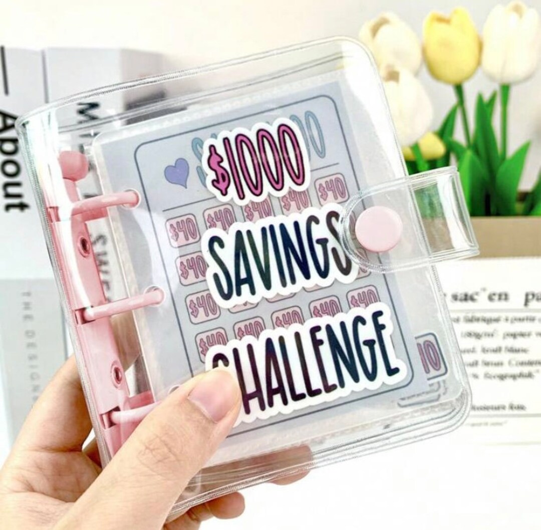 1000 Savings Challenge Binder, Budget Binder, A6 Budget Binder, Money ...