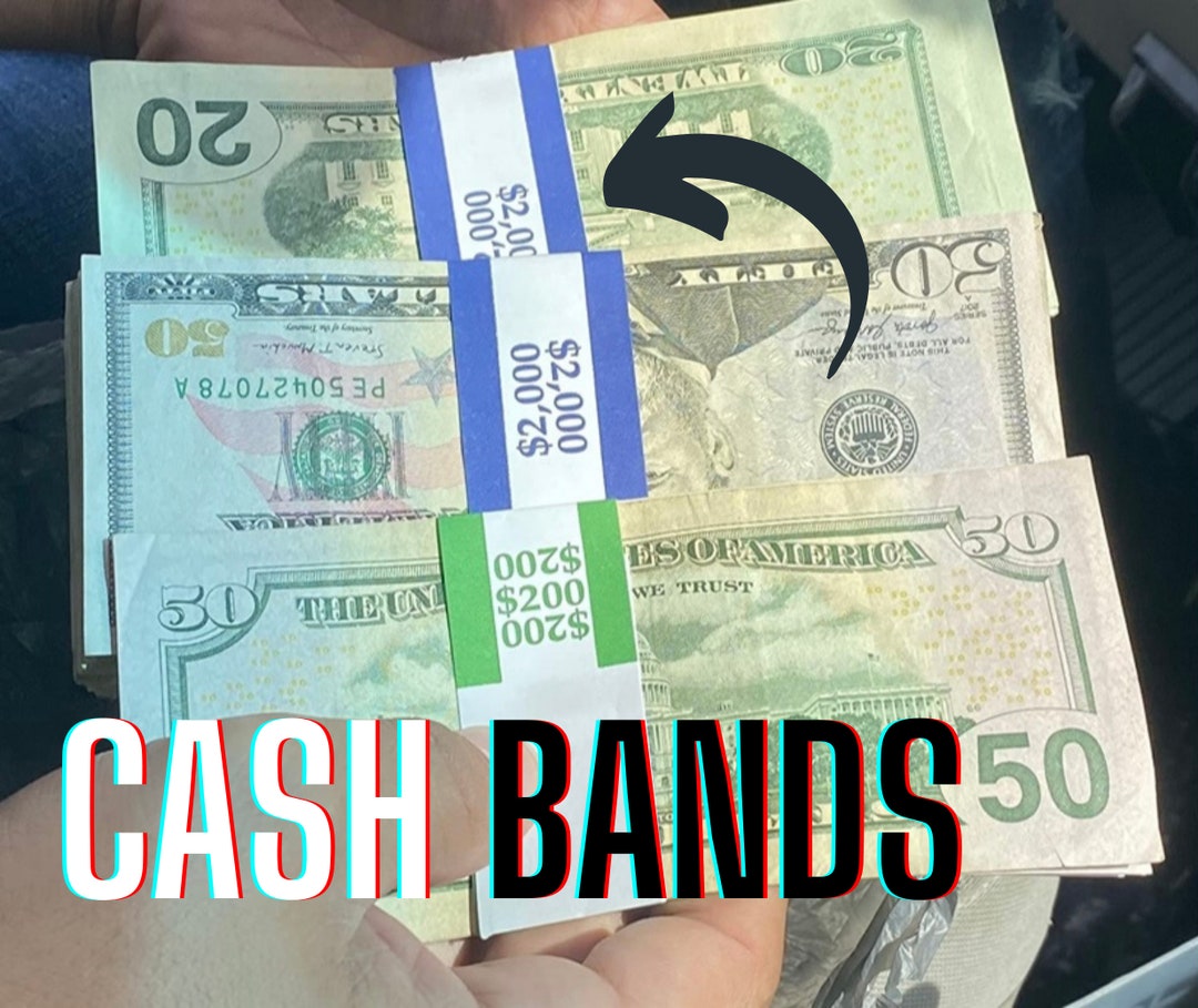 Custom Money Clip, Cash Bands, Currency Straps, Currency Bands, Prop ...