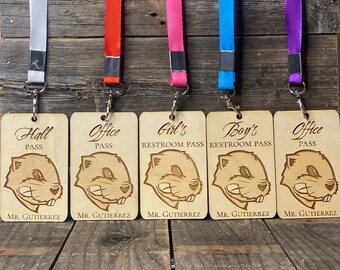 Teacher Appreciation Gifts Class Hall Pass Lanyards - Etsy