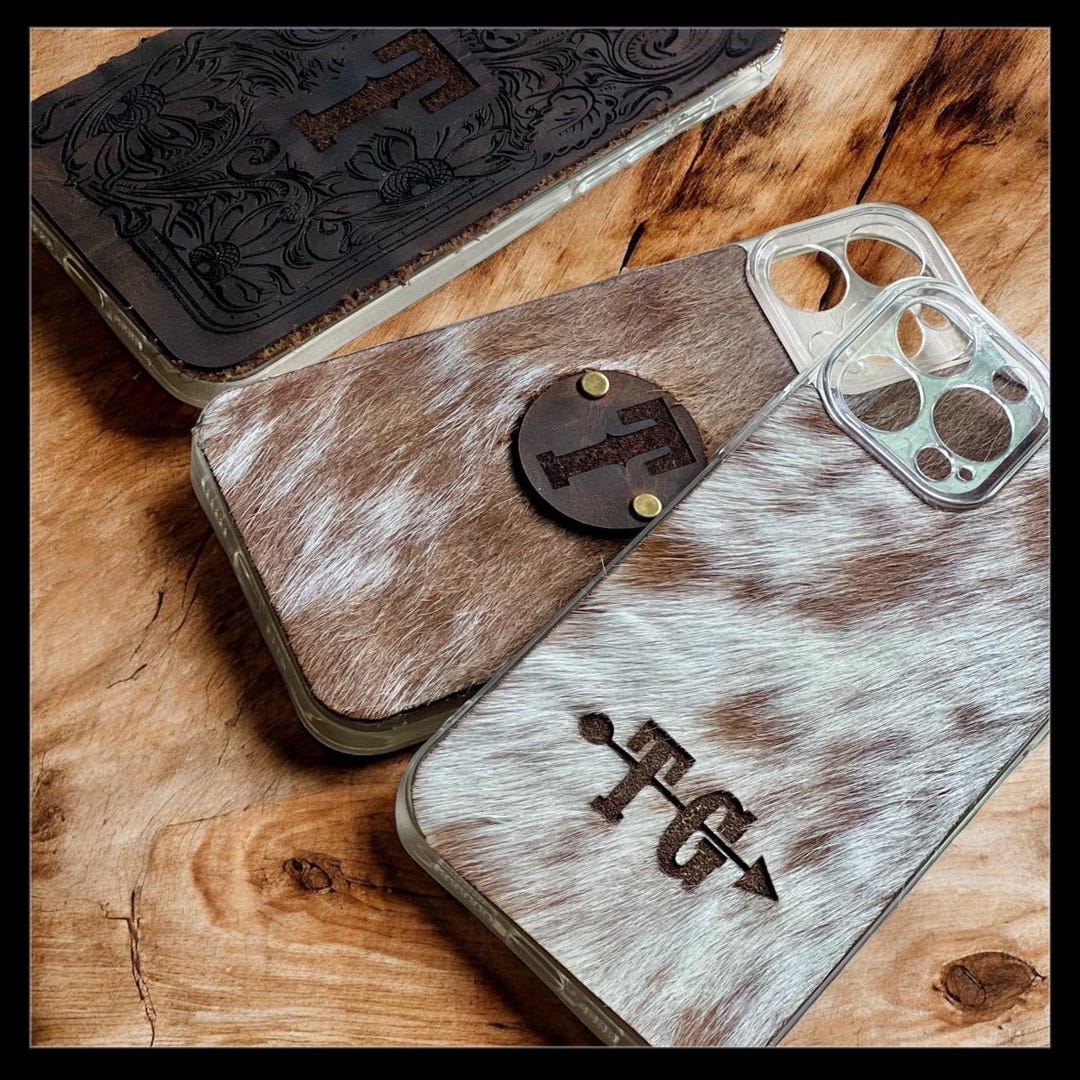 Cowhide Phone Cases Custom and Personalized Real Leather, Hair on for ...