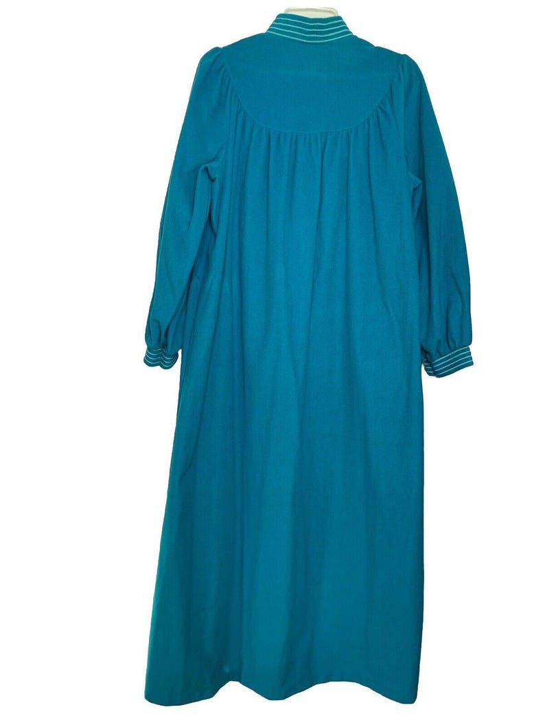 Vintage 1970s-80s Sears Robe, Long Maxi Length, Size Large, Teal Blue ...