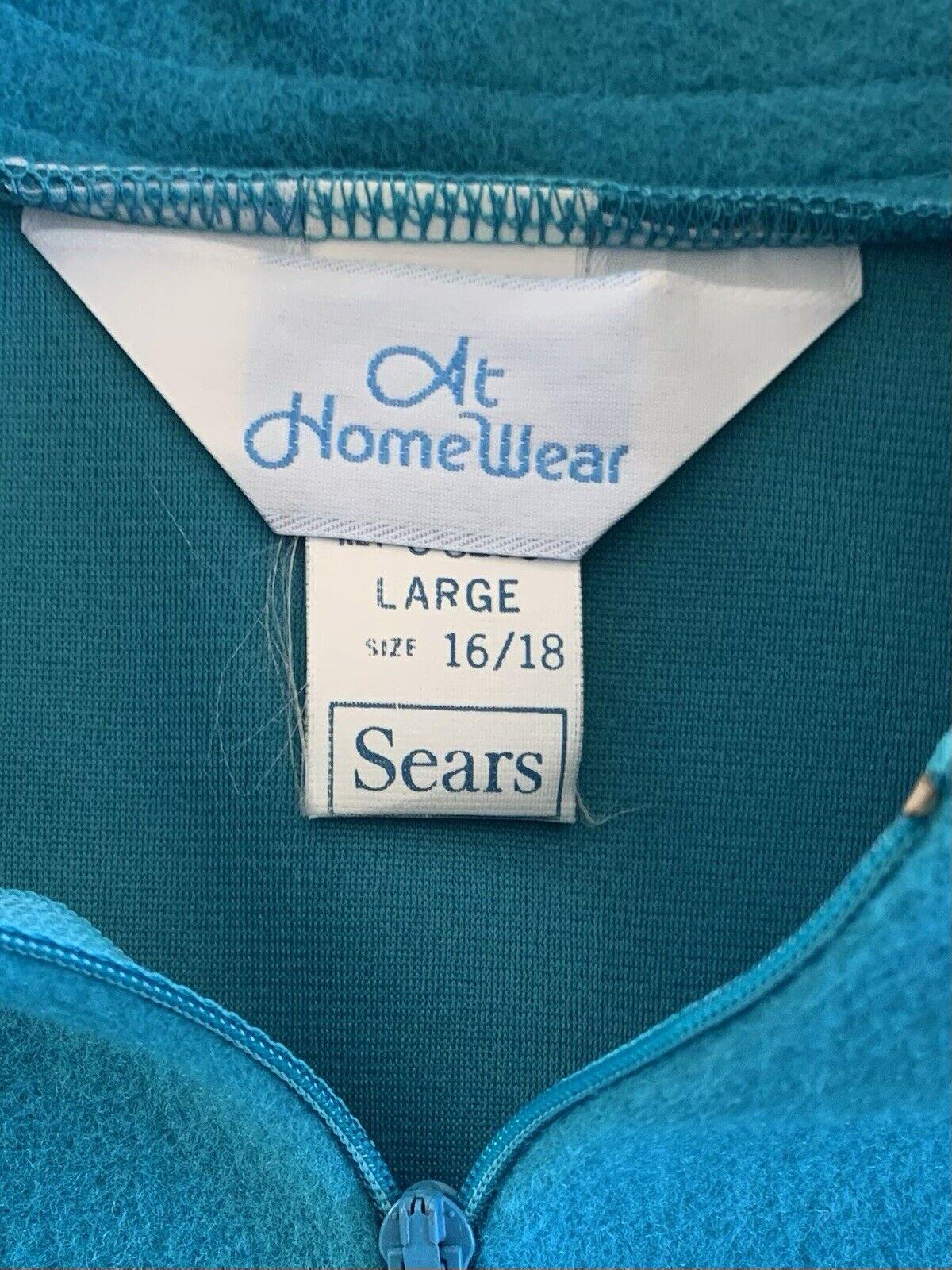 Vintage 1970s-80s Sears Robe, Long Maxi Length, Size Large, Teal Blue ...