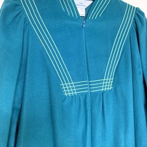 Vintage 1970s-80s Sears Robe, Long Maxi Length, Size Large, Teal Blue ...