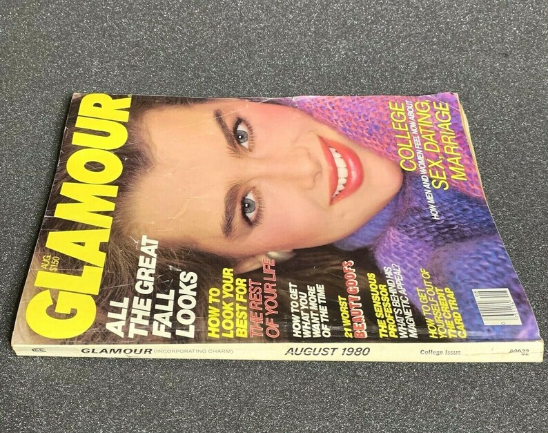 Vintage Glamour Magazine Brooke Shields Age 15 August 1980 No - Etsy