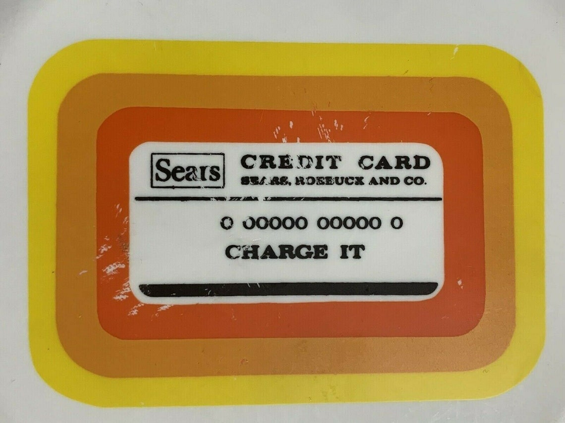 Vintage Sears Credit Card Flying Disc 1980s Plastic - Etsy