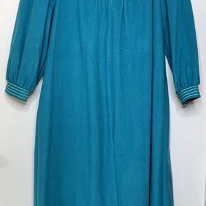 Vintage 1970s-80s Sears Robe, Long Maxi Length, Size Large, Teal Blue ...