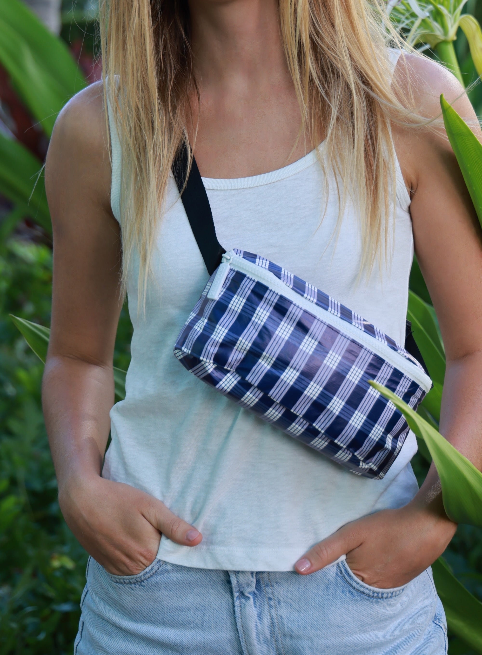 Belt Bag Small Palaka Navy - Etsy