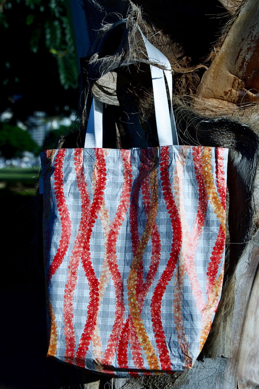 Hawaii Tote HNL Designs Niihau Shells + Black Palaka - Etsy