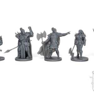 Orc Dnd Miniatures (set of 10) Orc Raiders Dnd Mini, Orc Chief Dnd Mini ...