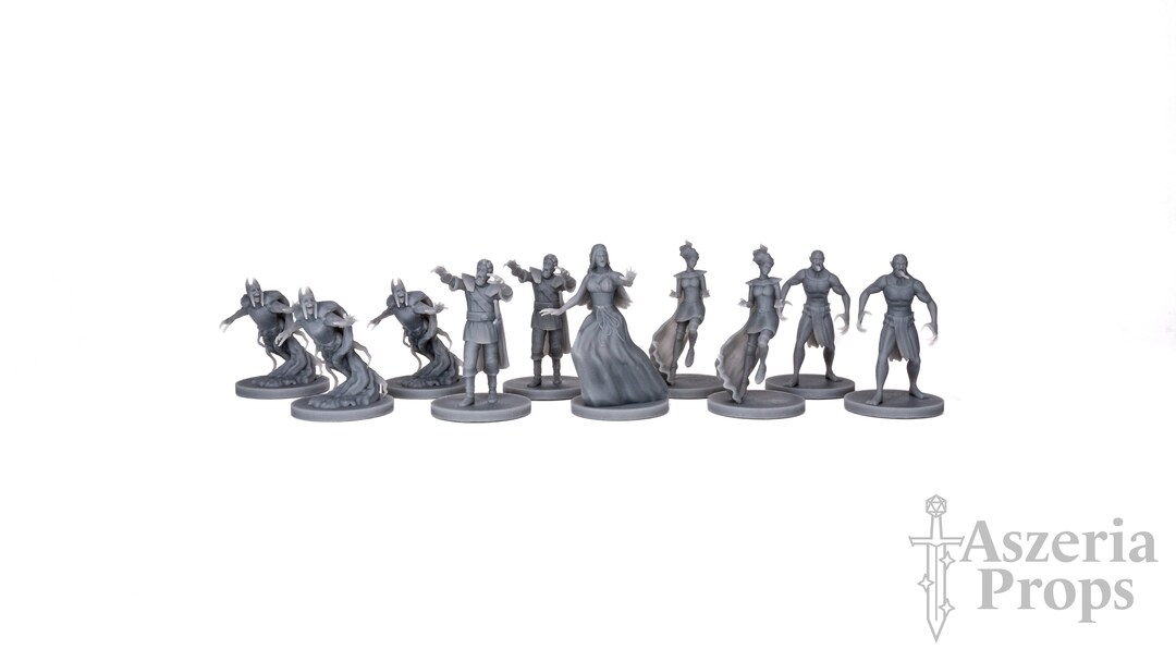 Undead Dnd Miniatures Variety (set of 10) Dnd Ghost Miniature , Wraith ...