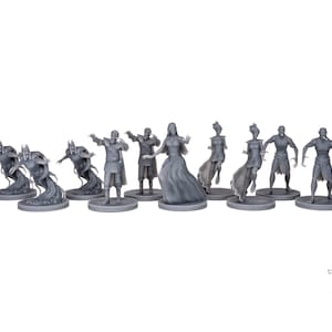 Undead Dnd Miniatures Variety (set of 10) Dnd Ghost Miniature , Wraith ...