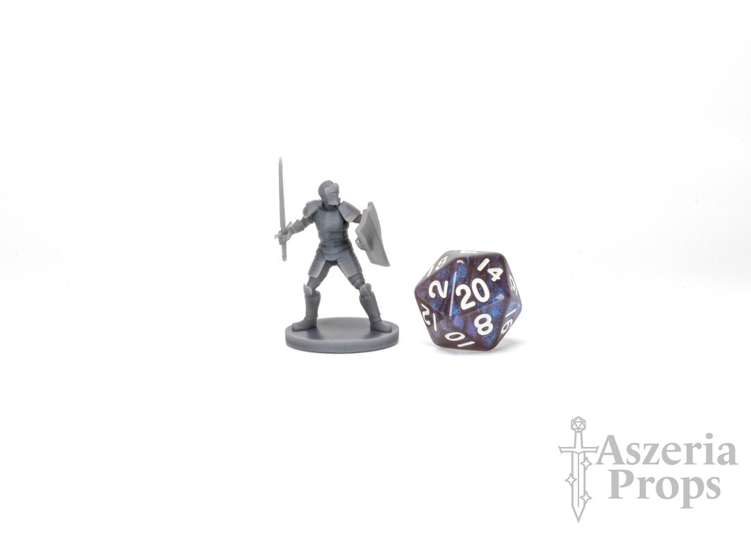 City Guard Knight Dnd Miniature, 3D Printed Guard Miniature, Dnd NPC ...