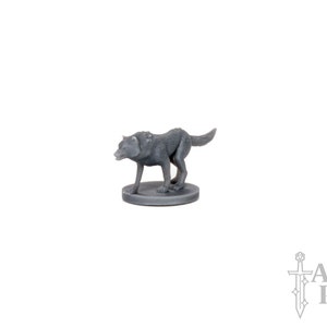 Wolf Miniature, Dnd Pack of Wolves Miniatures, Dnd Ranger Companion Dnd ...