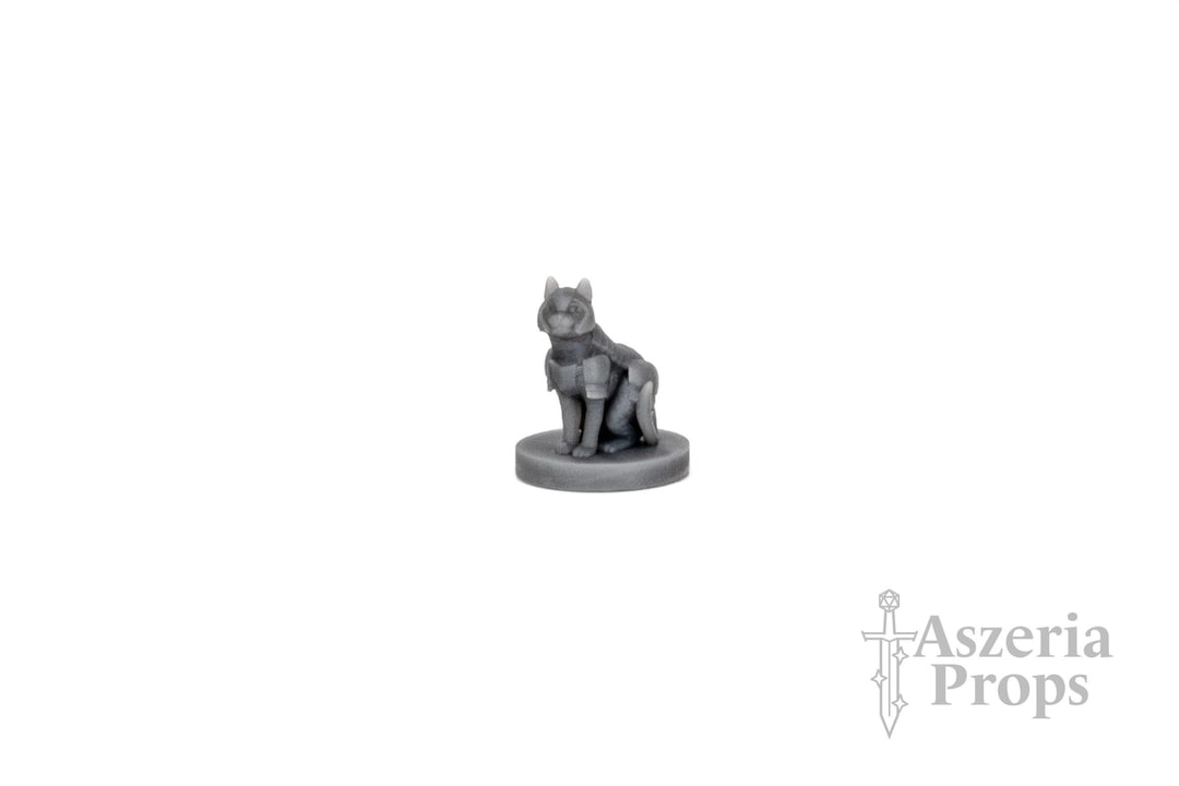 Armored Cat Dnd Miniature, Battle Cat, Warrior Cat Mini, Cat Wearing ...