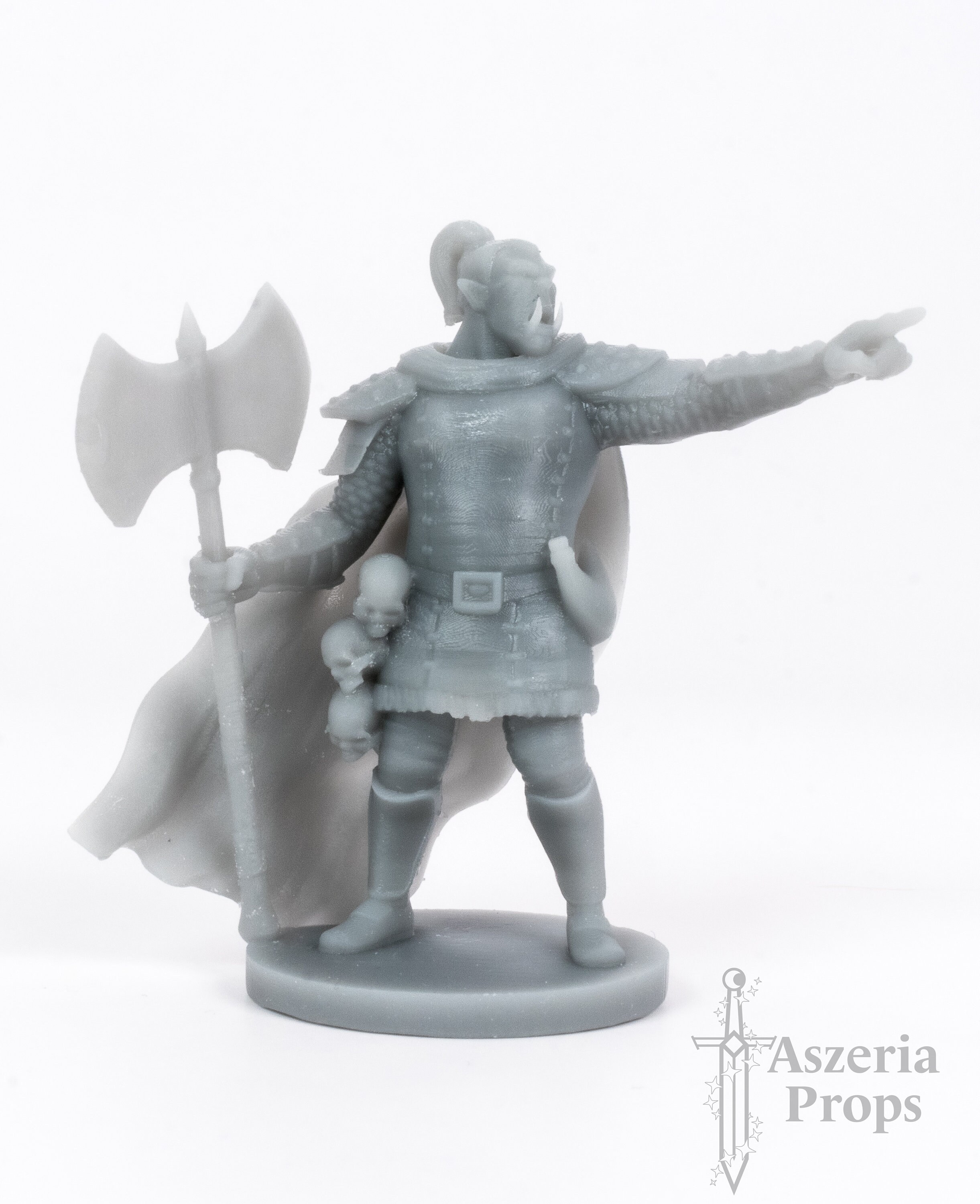 Orc Dnd Miniatures set of 10 Orc Raiders Dnd Mini Orc Chief - Etsy